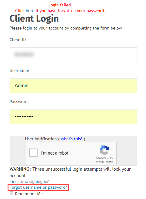 Resetting Your Online Password – MyTaxProgram